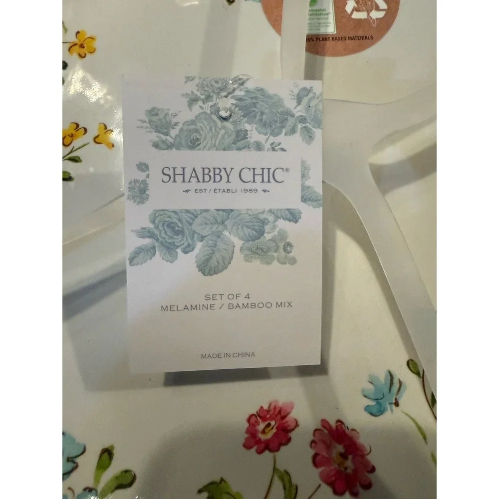 Shabby Chic Collection | Dining | Shabby Chic Melamine Pastel Floral ...
